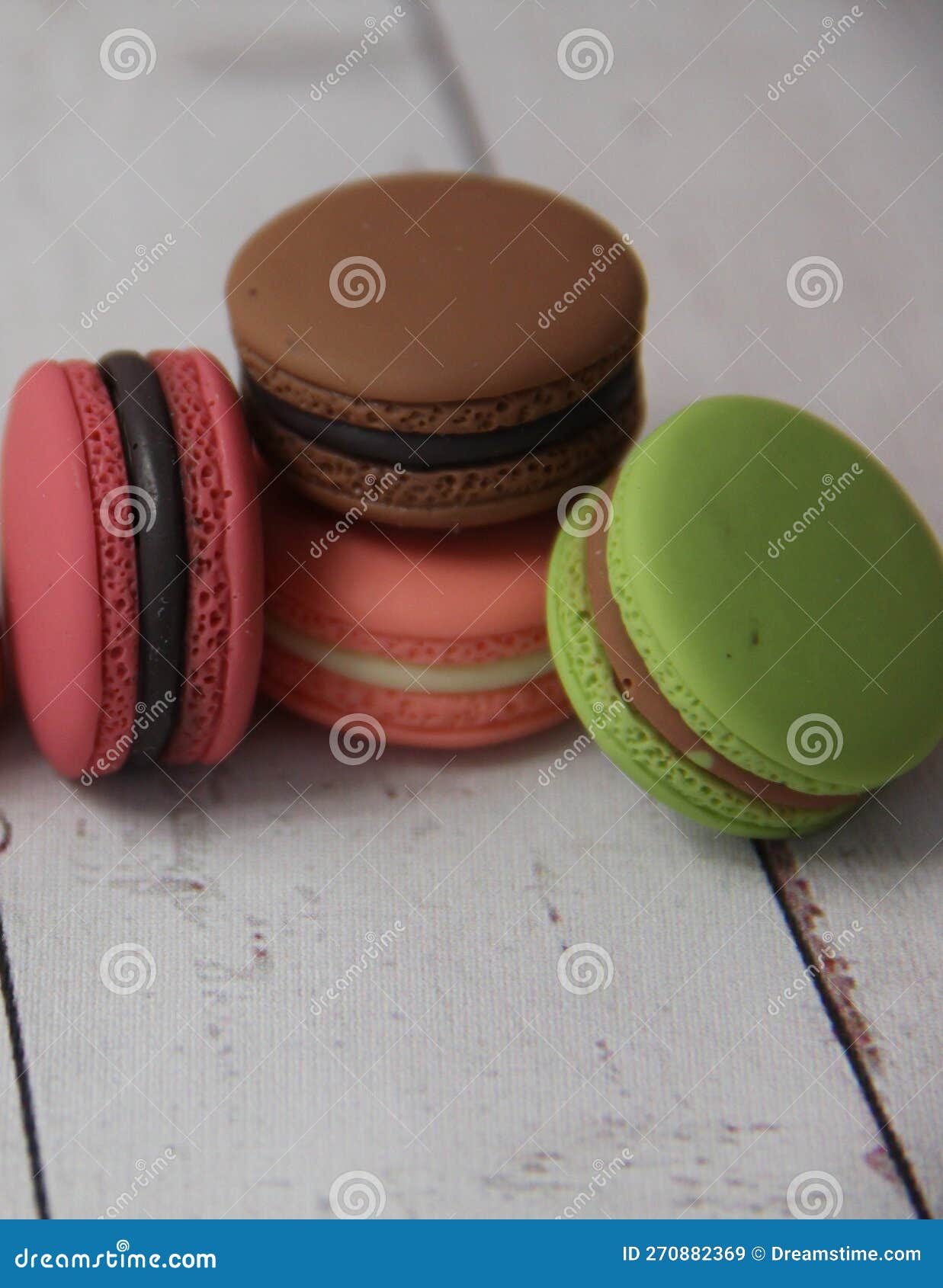 Sweets macrones in colour stock image. Image of lighting - 270882369