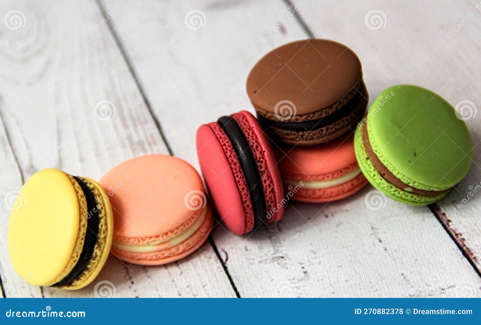 Sweets macrones in colour stock photo. Image of produce - 270882378