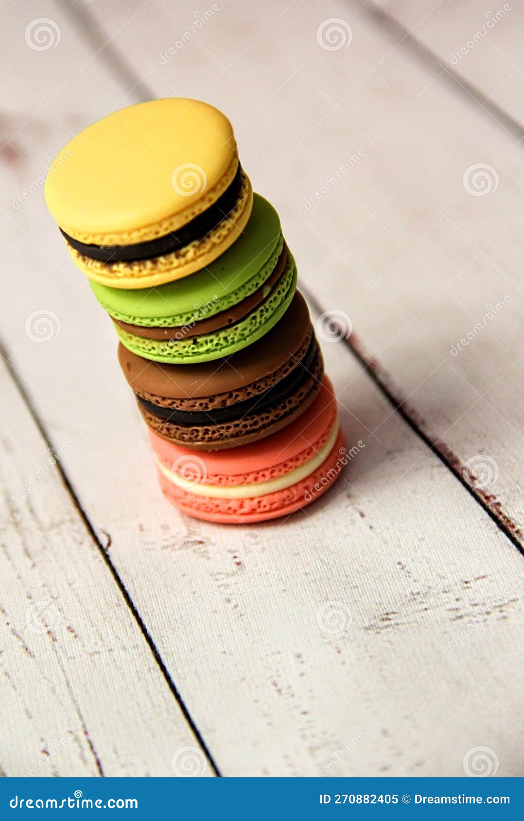 Sweets macrones in colour stock image. Image of pink - 270882405