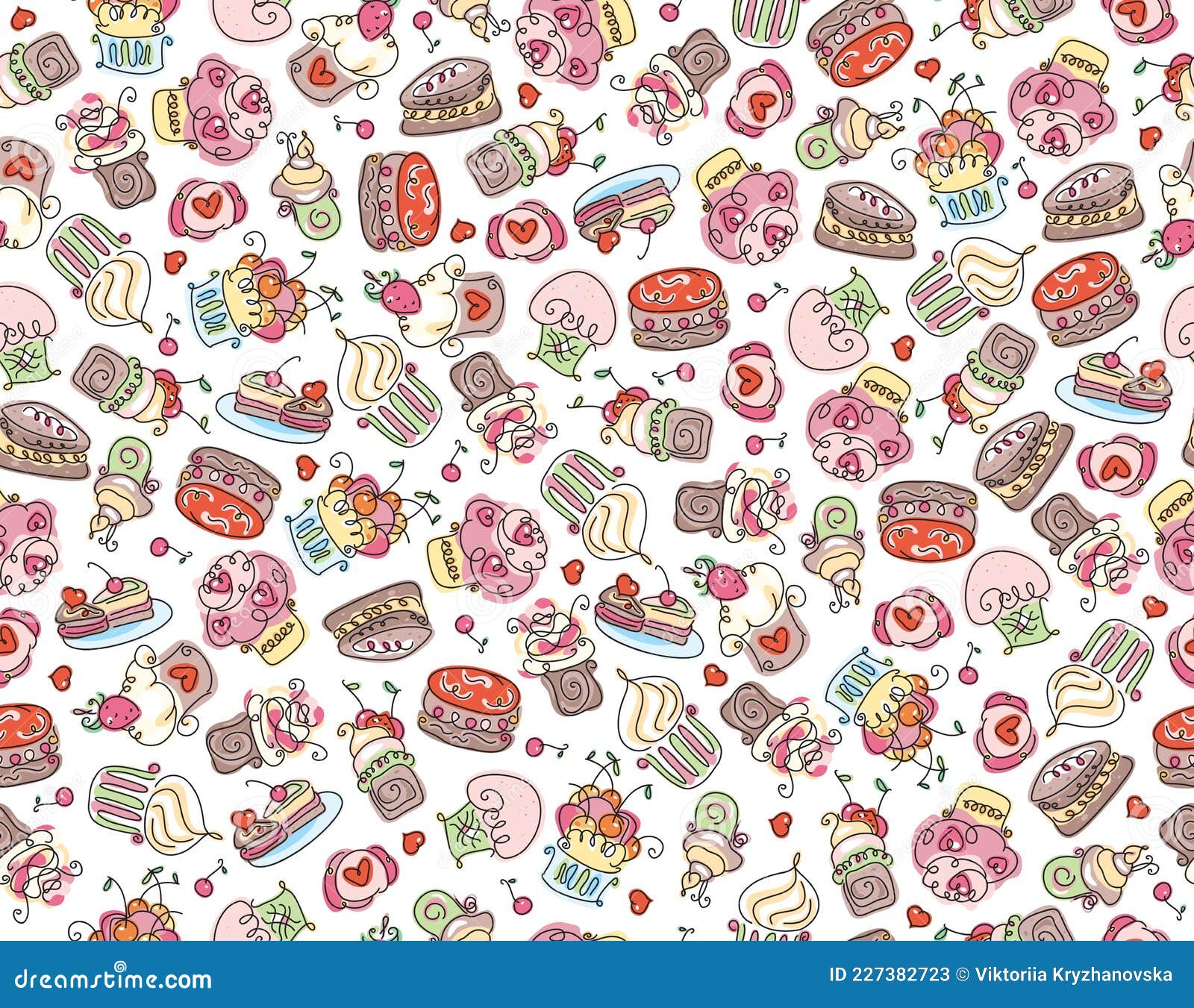 Sweets Patternvector Stock Illustrations – 5 Sweets Patternvector Stock ...