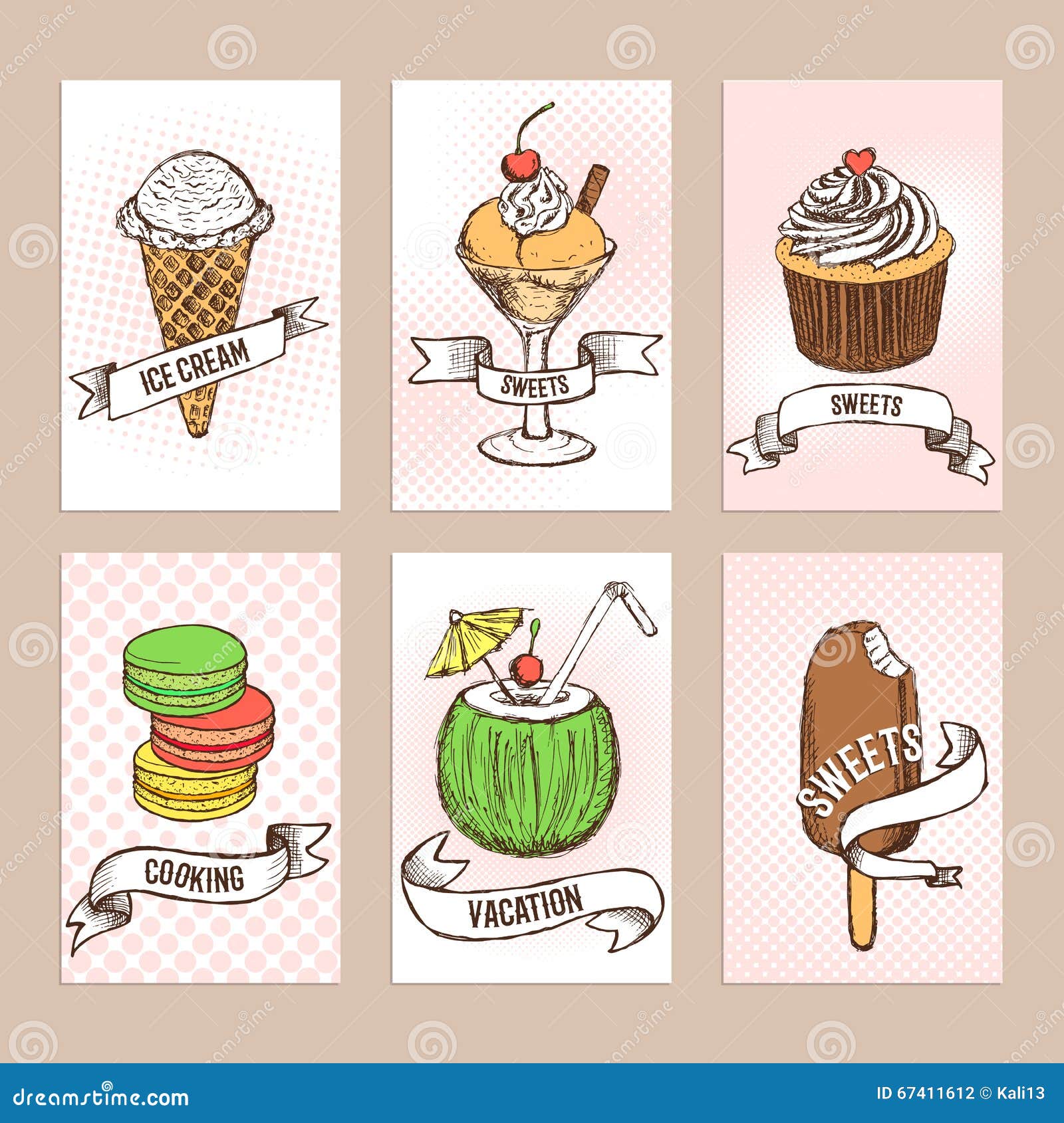 Sweets posters template stock illustration. Illustration of isolated ...