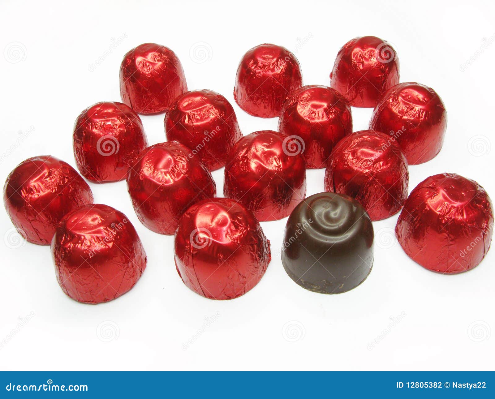 Sweets in red envelopment stock photo. Image of sweetmeat - 12805382