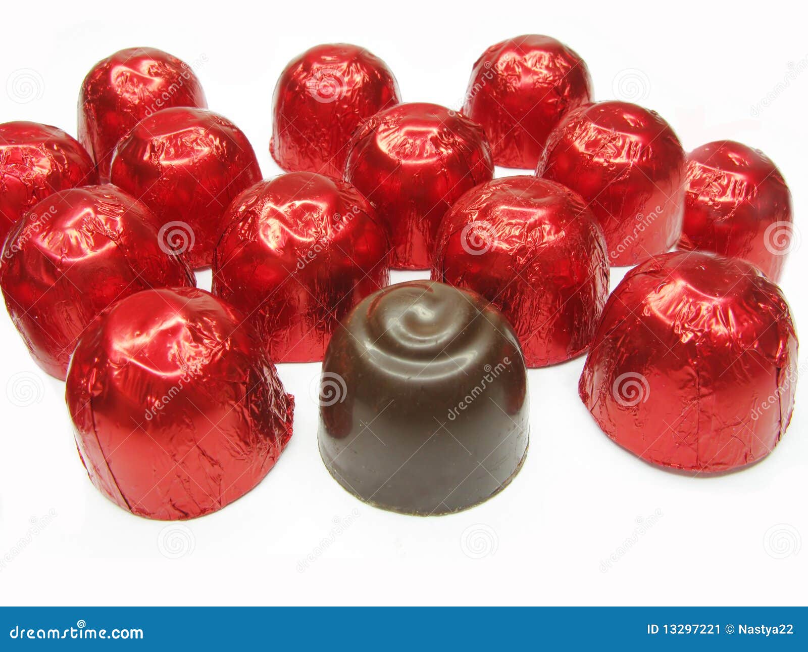 Sweets in Red Envelopment in Gold Box Stock Image - Image of ...