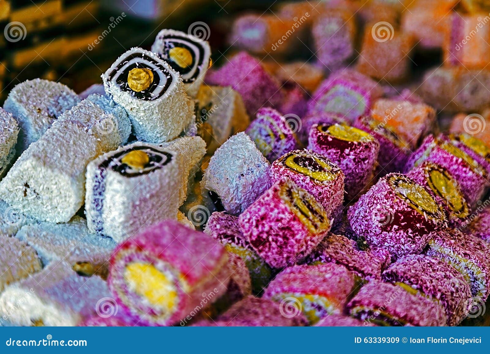 Sweets rolled stock image. Image of colorful, bulk, celebrate - 63339309