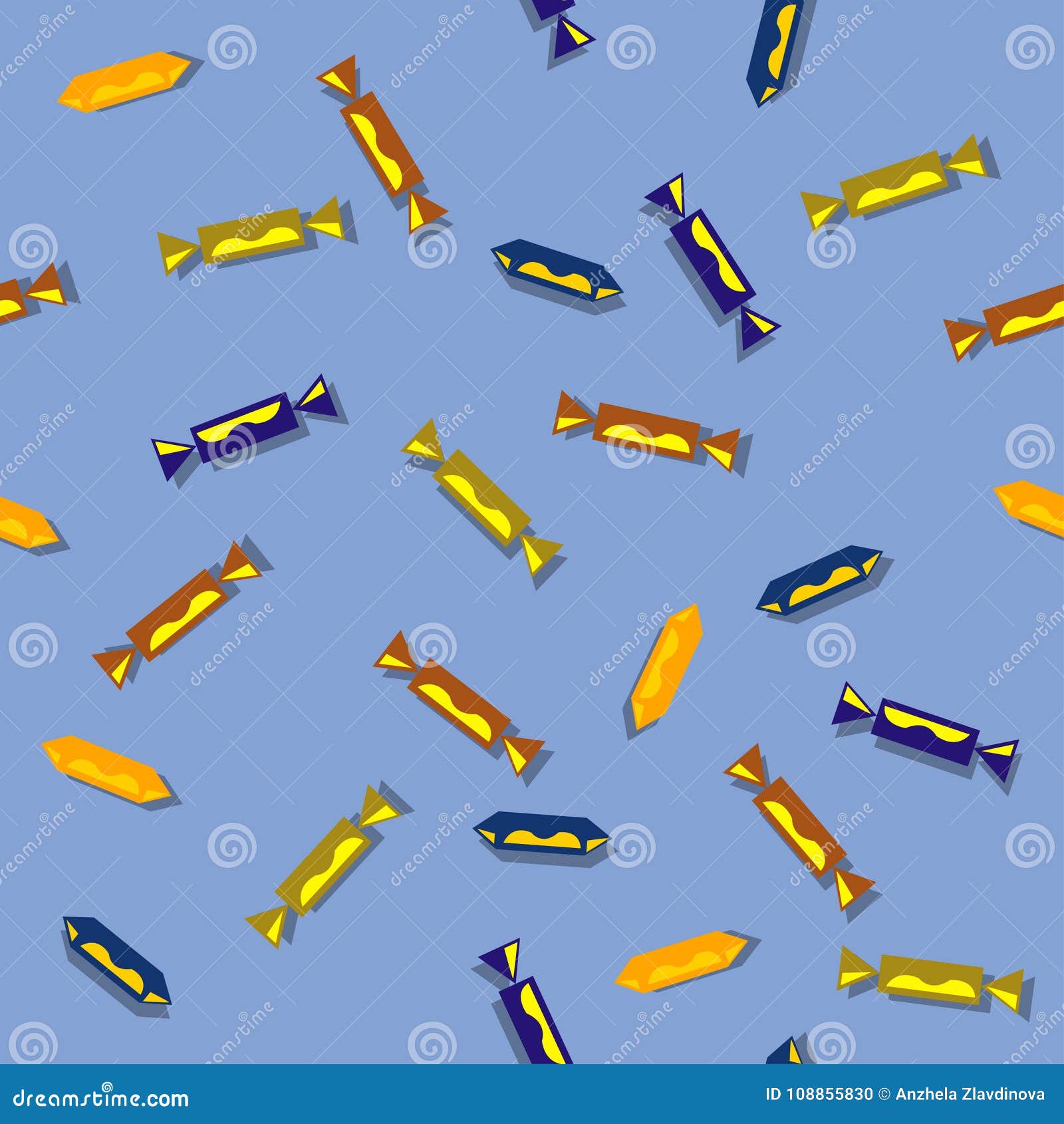 Sweets. Simple Seamless Pattern Stock Vector - Illustration of food ...
