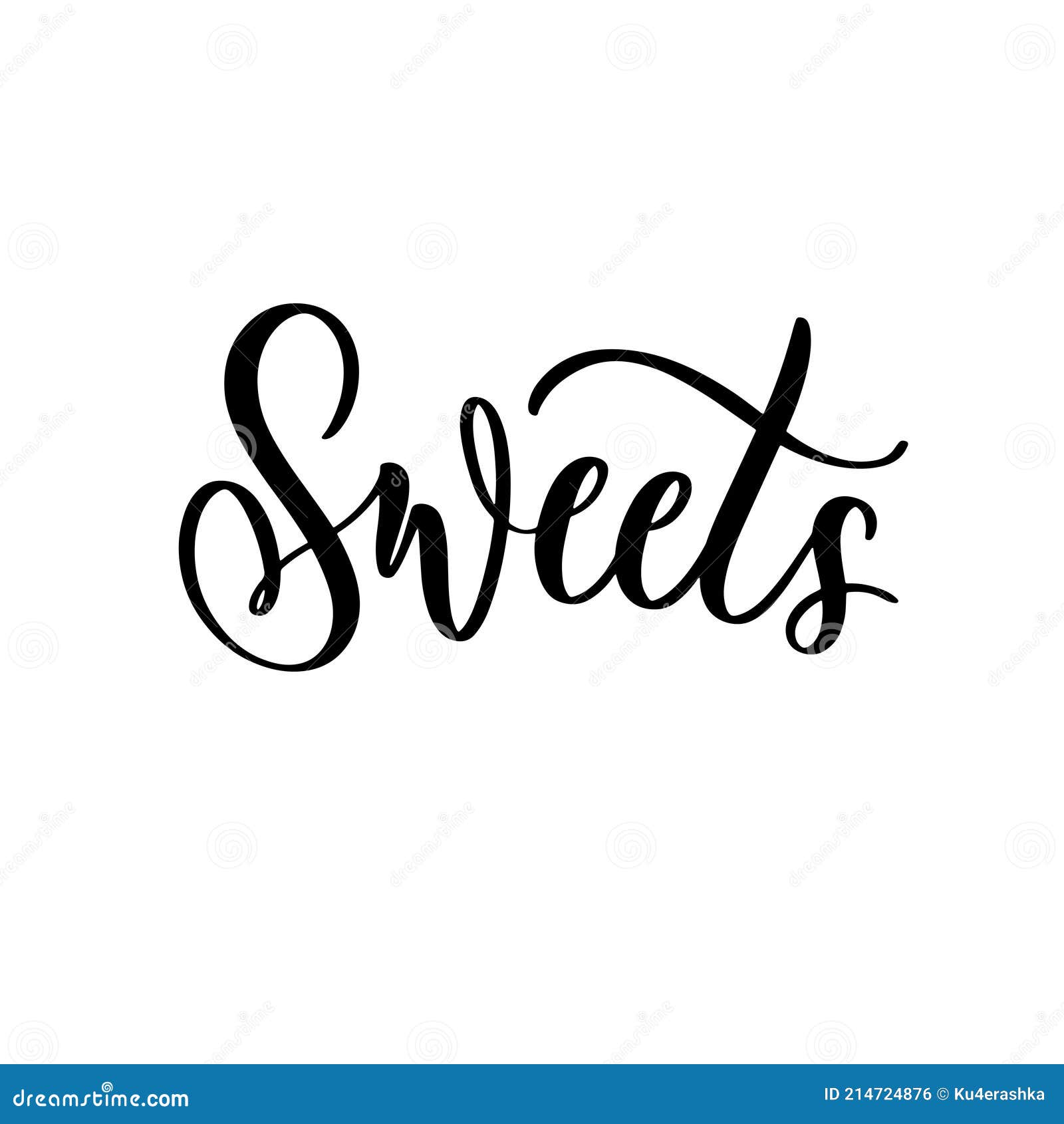 Sweets. Sweet Shop Lettering Logo Template Design Stock Vector ...