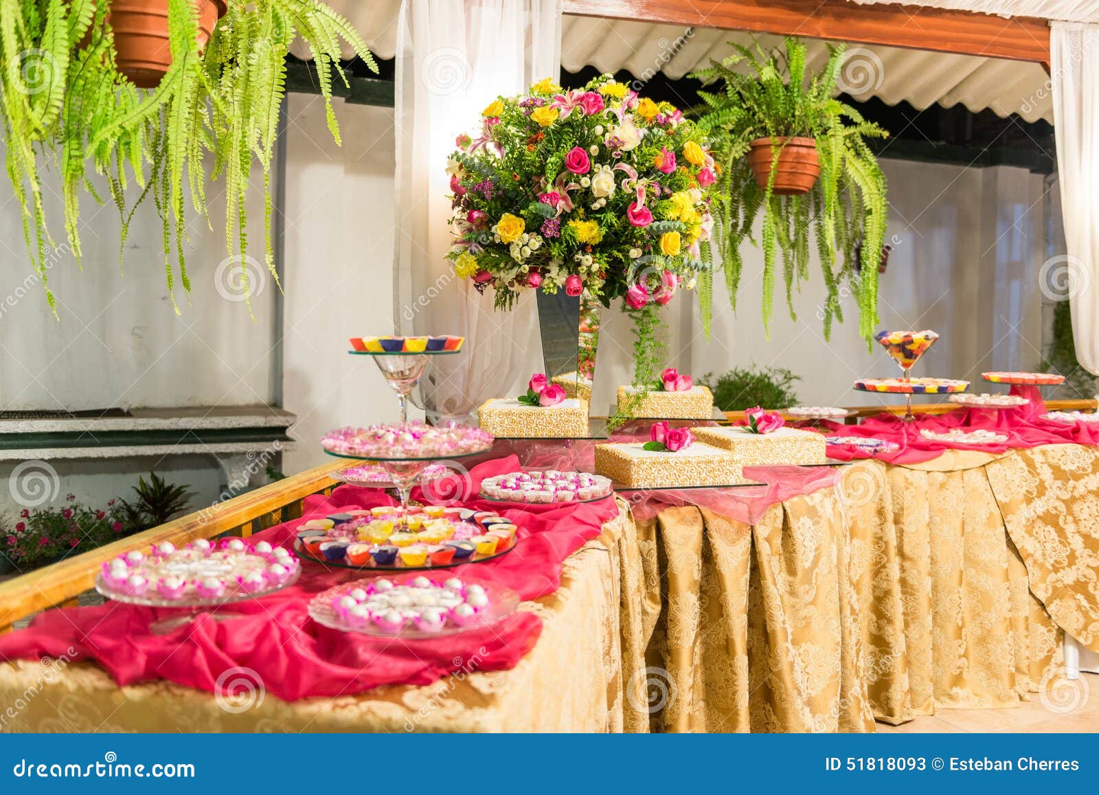 Men Eat Sweets At Table Of Various Sweets At Parties And Weddings ...