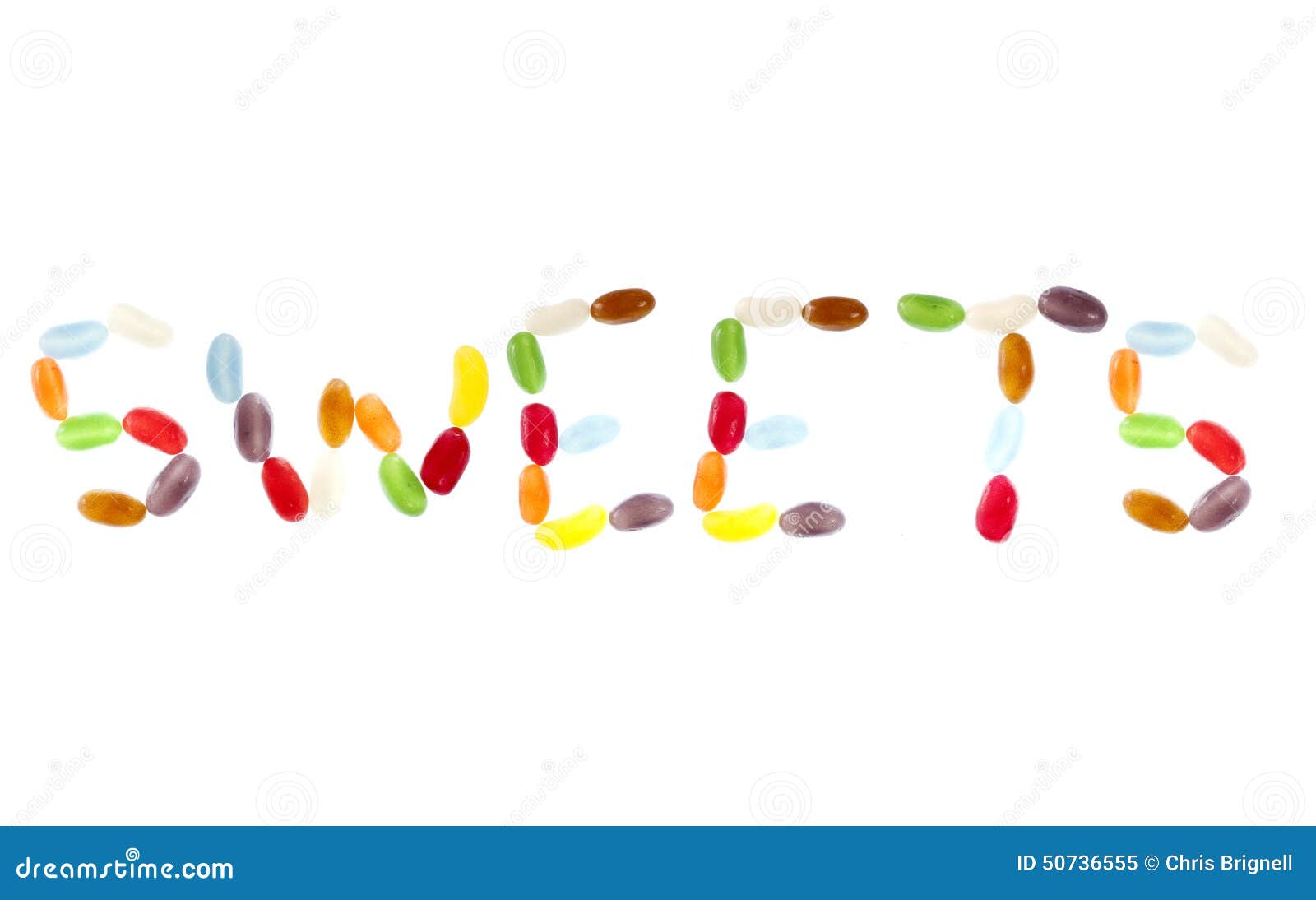Sweets Written with Jelly Beans Stock Image - Image of macro, backlight ...