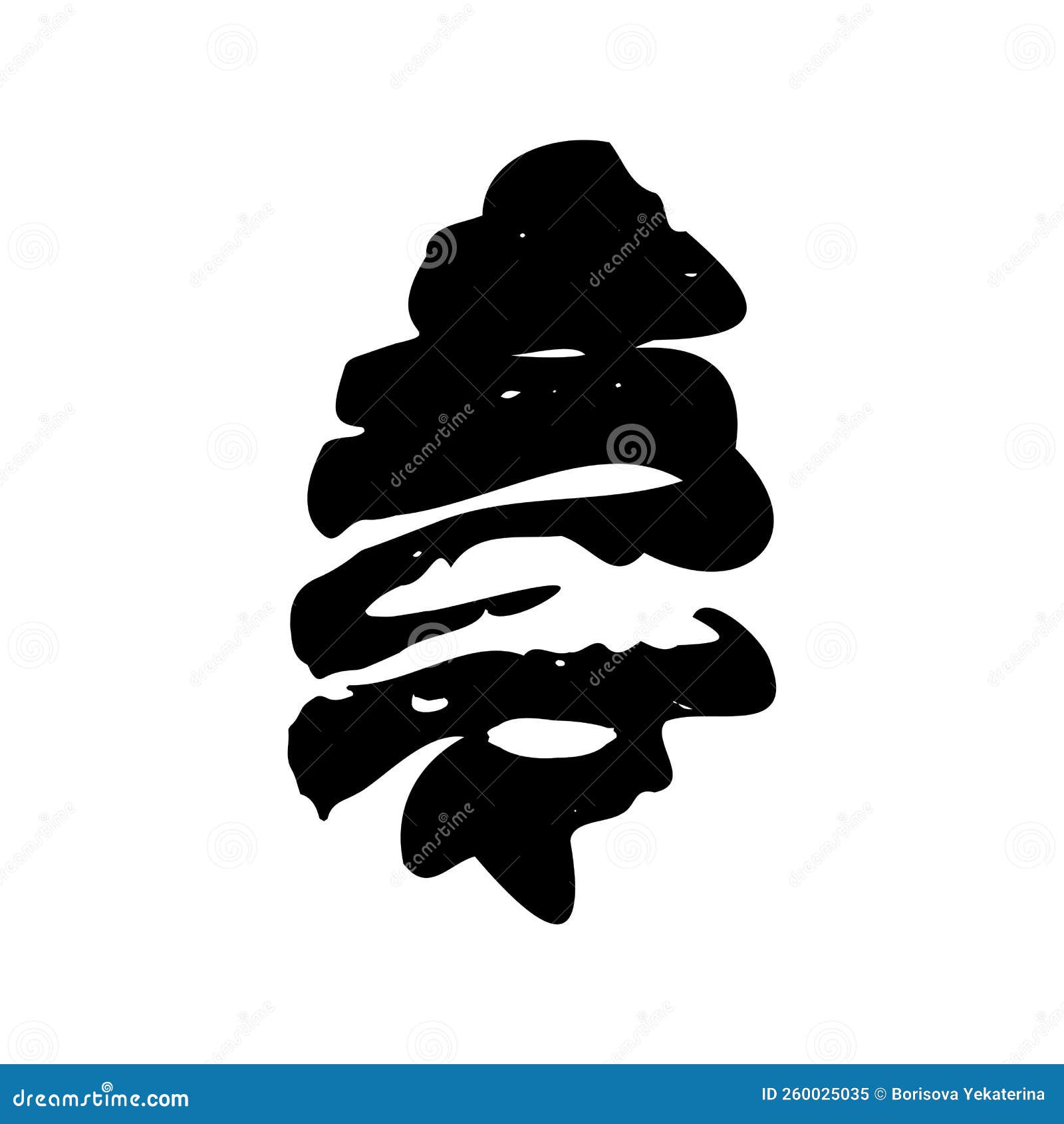 Swift Crossed and Wavy Underlines. Underline Markers Flow Down. Vector ...