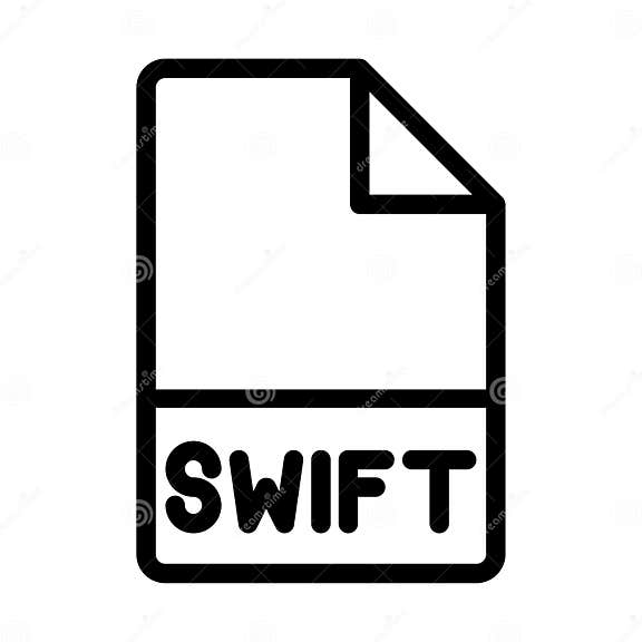 Swift File Type Icons. Files and Document Format Design Icon Symbol ...