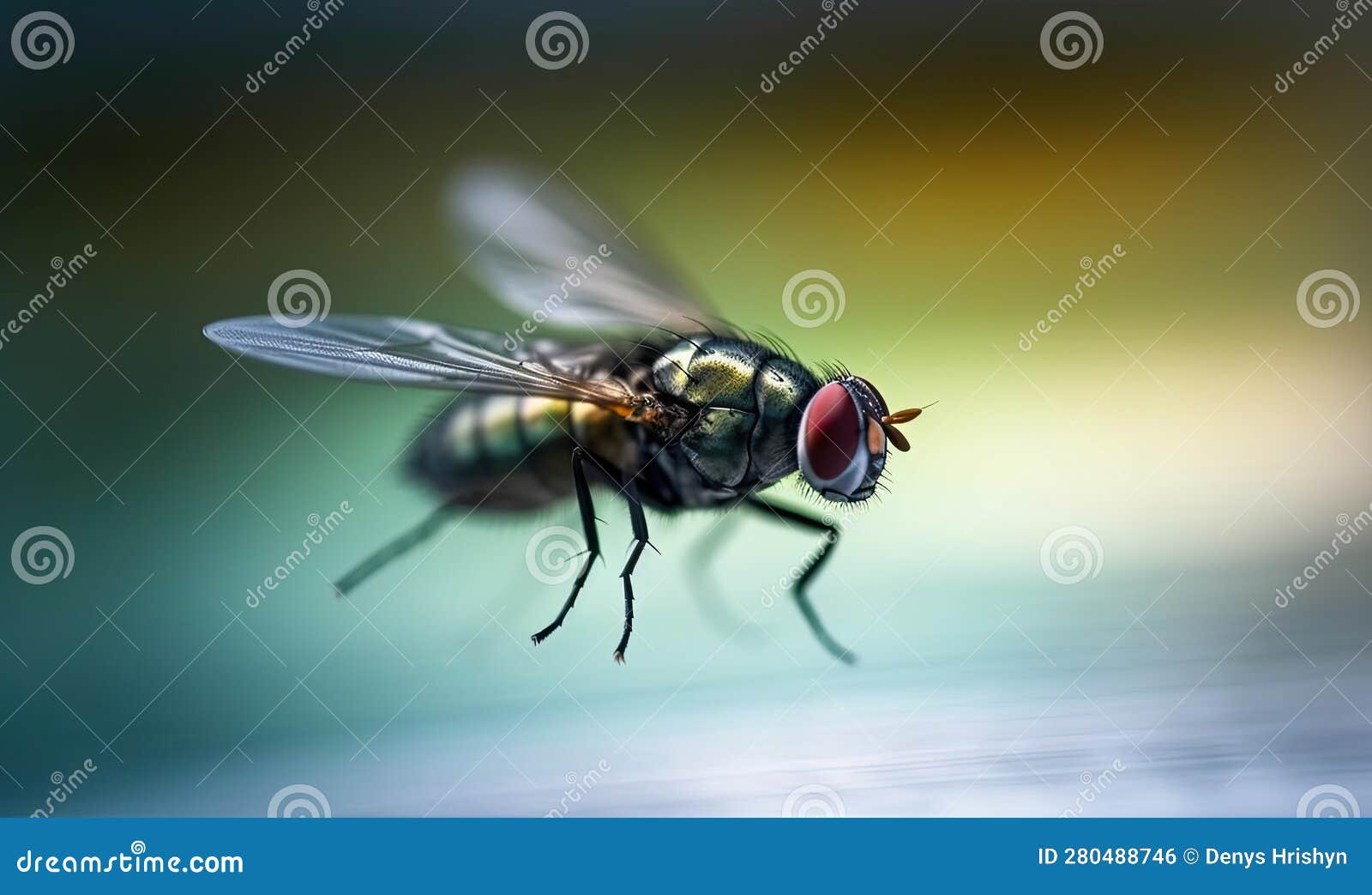 In a Swift Motion, Fly Navigates through the Natural Landscape ...