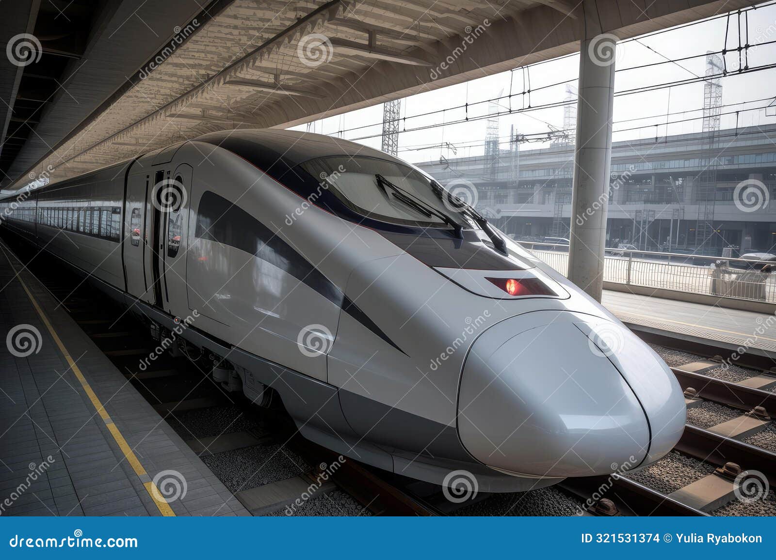 Swift Super Modern Speed Train. Generate Ai Stock Illustration ...