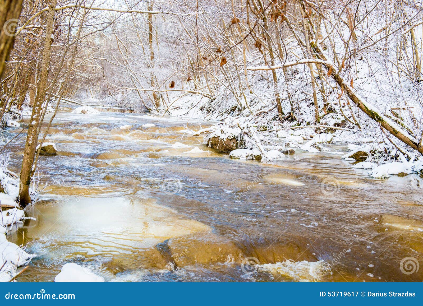 Swift winter river stock image. Image of hils, little - 53719617