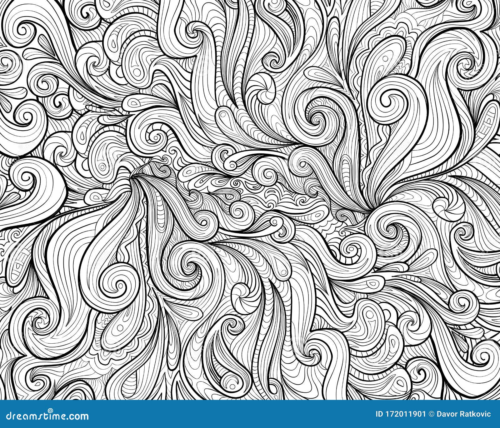 Dynamic Swirls Illustration. Stock Vector - Illustration of abstract ...