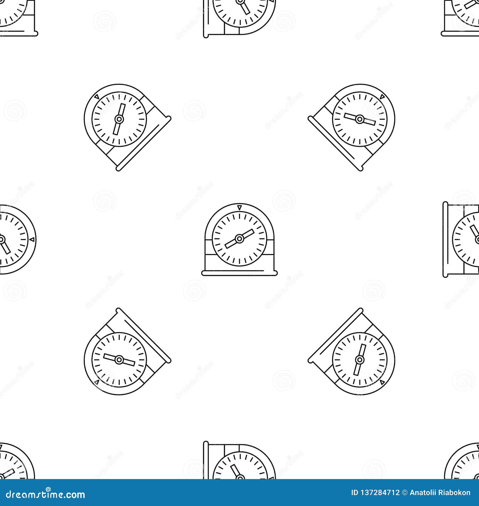 Swim Clock Icon, Outline Style Stock Vector - Illustration of hook ...