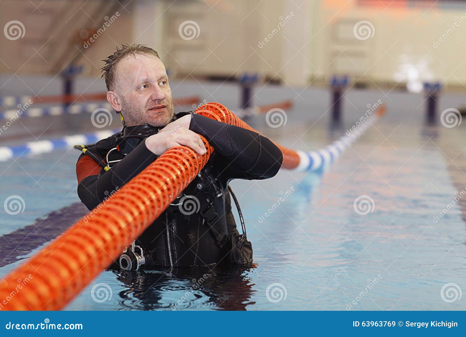 Swim coach stock image. Image of equipment, boat, pool - 63963769