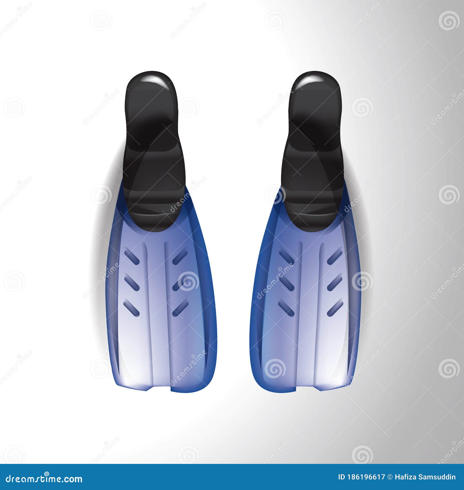 Swim Fins. Vector Illustration Decorative Design Stock Vector ...