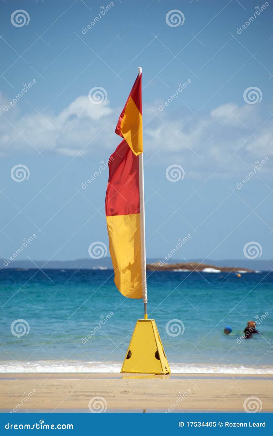 Swim between the flags stock image. Image of beach, swimming - 17534405