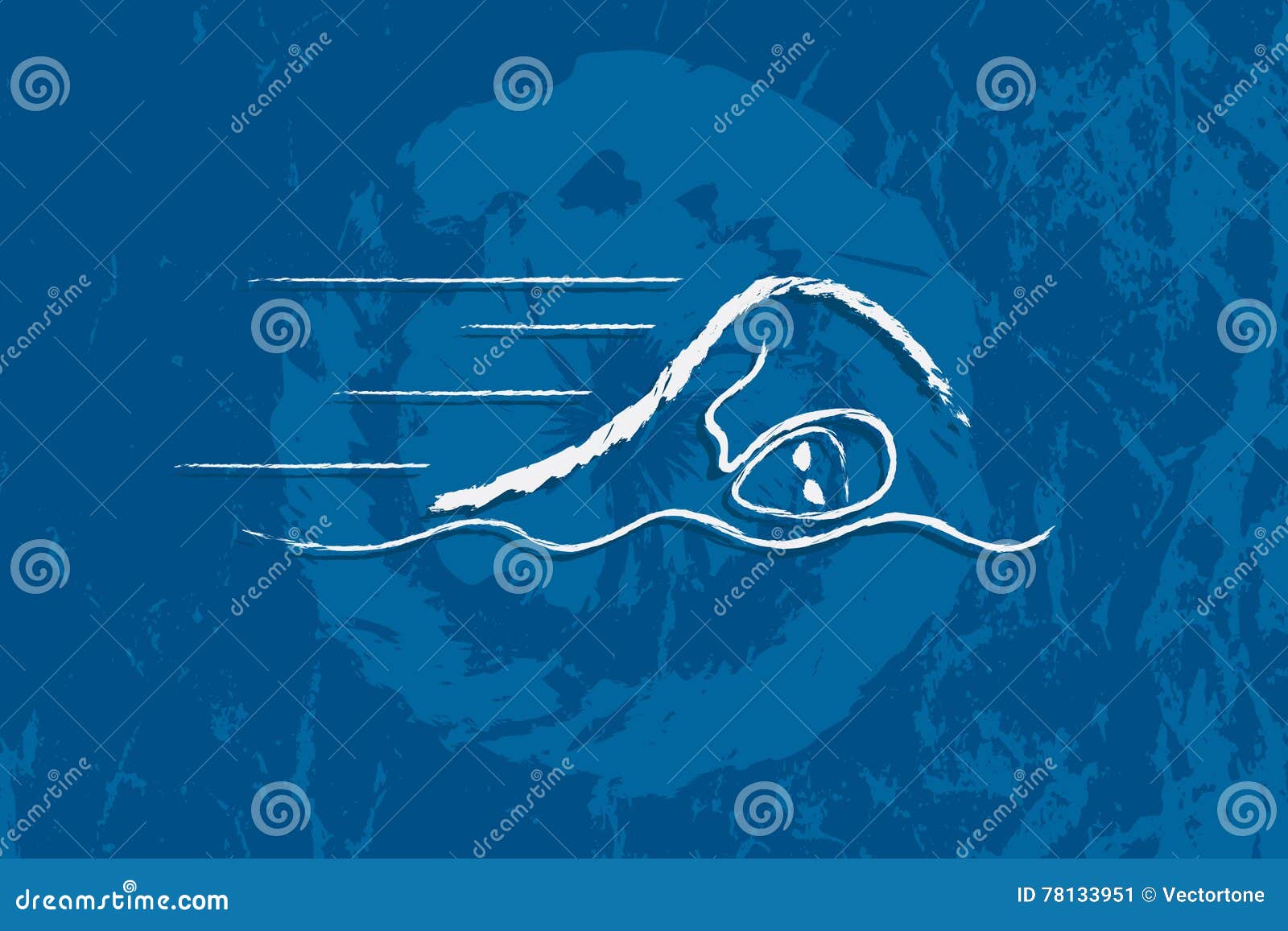 Swim. Linear line graphic. stock vector. Illustration of play - 78133951