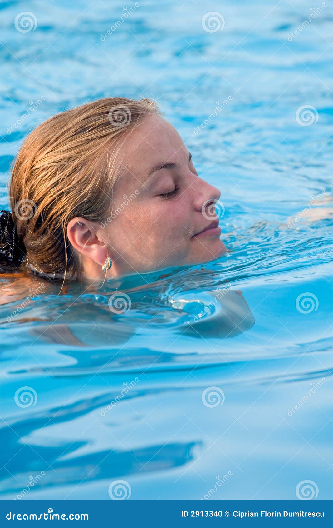 Swim portrait stock photo. Image of women, body, water - 2913340