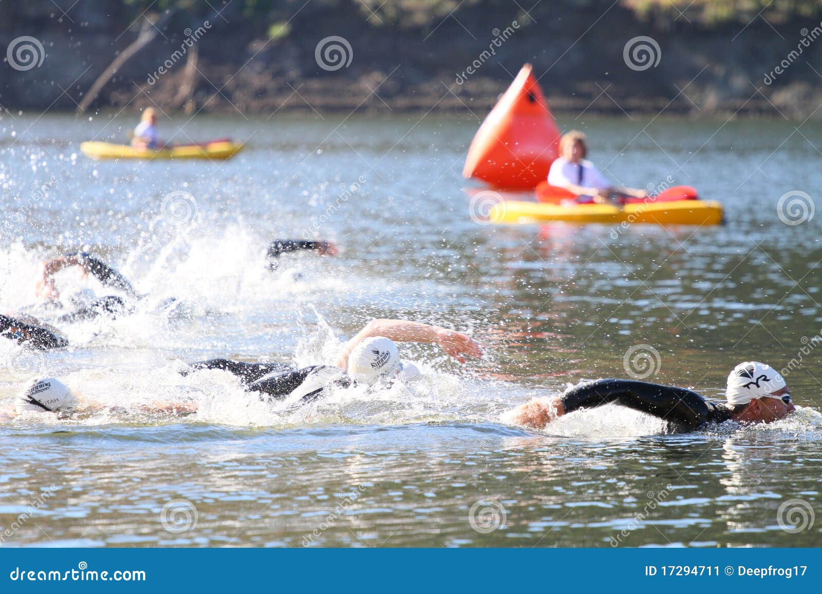 Swim race triathlon editorial photo. Image of triathlon - 17294711