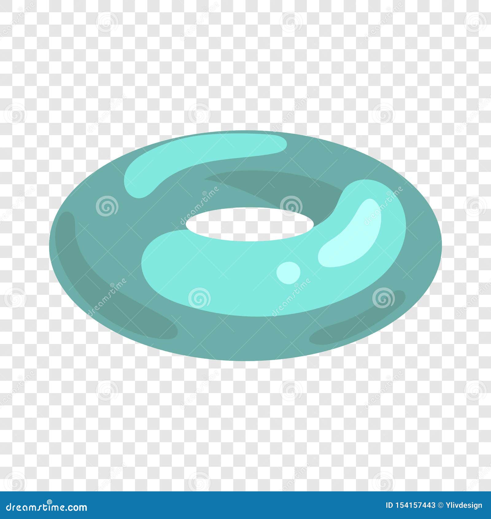 Swim Ring Icon, Cartoon Style Stock Vector - Illustration of buoy ...