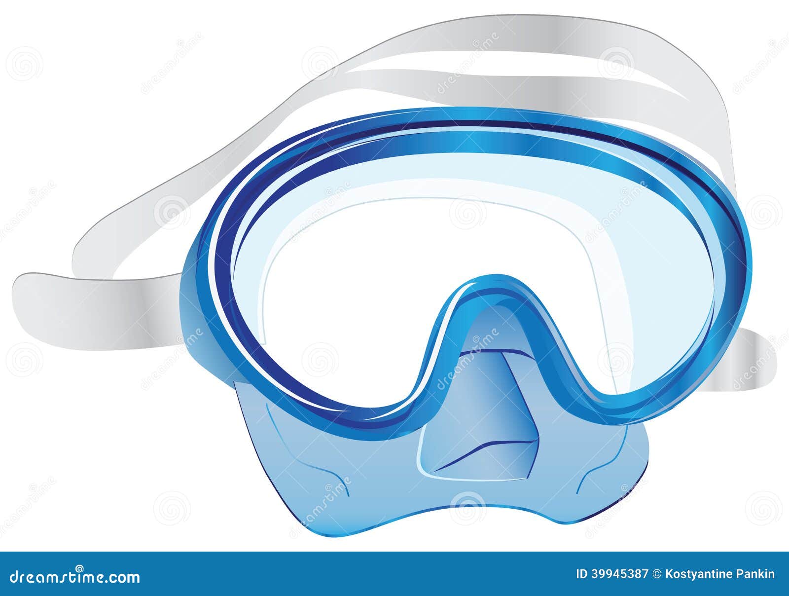 Scuba Mask And Fin Cartoon Vector | CartoonDealer.com #194801179