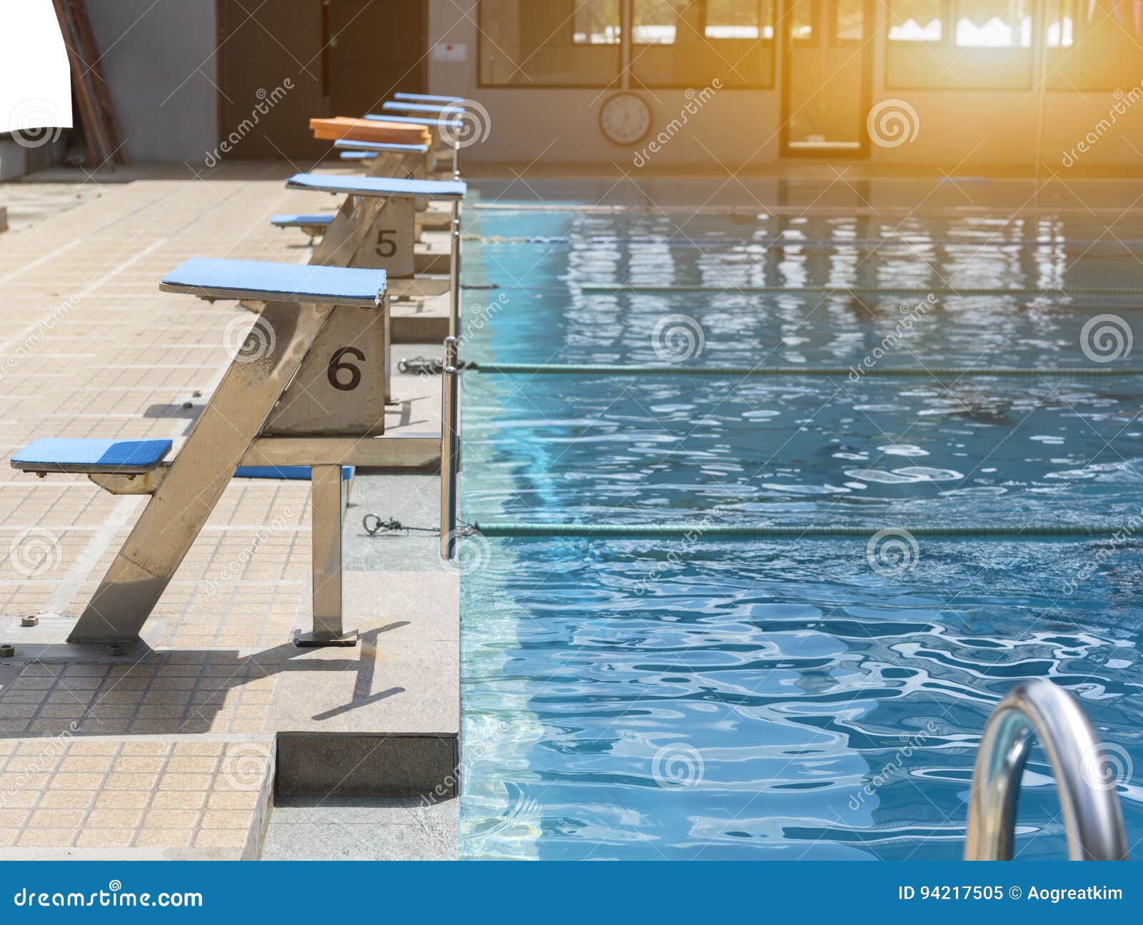 Swiming Pool and Jumping Stand Stock Image - Image of empty, outdoor ...
