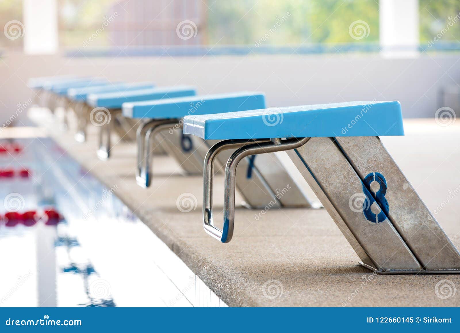 Swiming Pool and Jumping Stand Stock Image - Image of competition ...