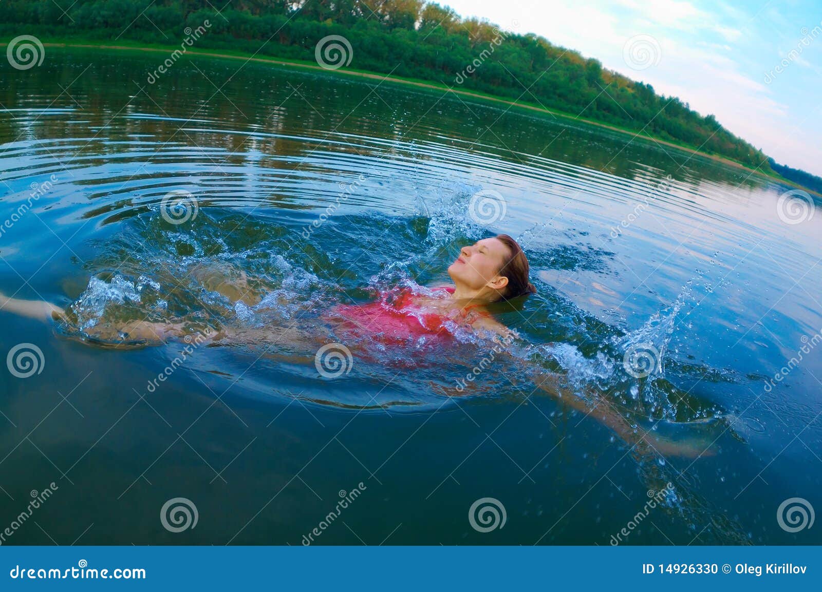 Swiming in a River with Clean Water Stock Photo - Image of outdoors ...