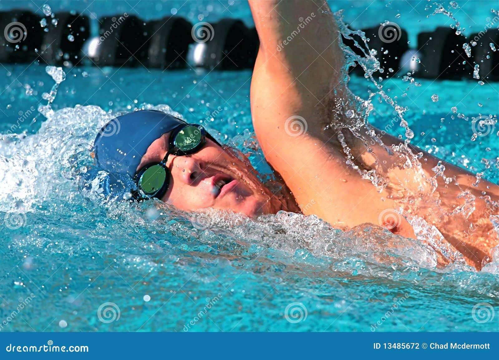 Swimmer stock photo. Image of competition, fierce, breathe - 13485672