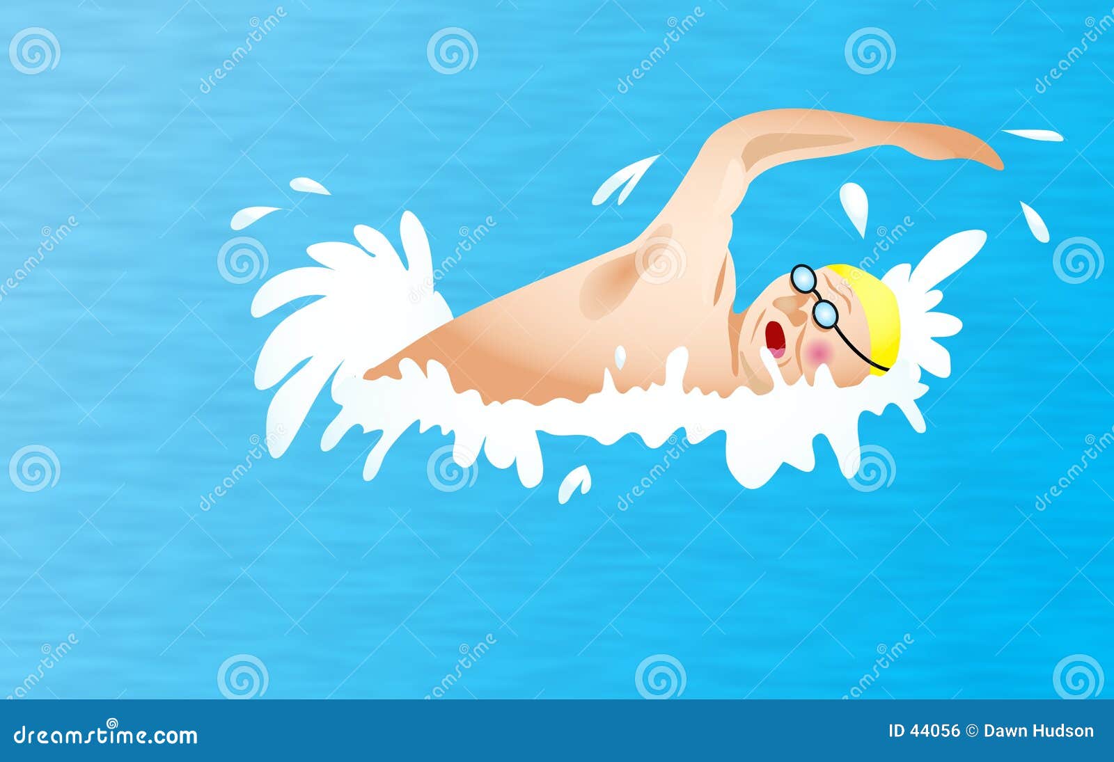 Swimmer stock illustration. Illustration of illustrations - 44056