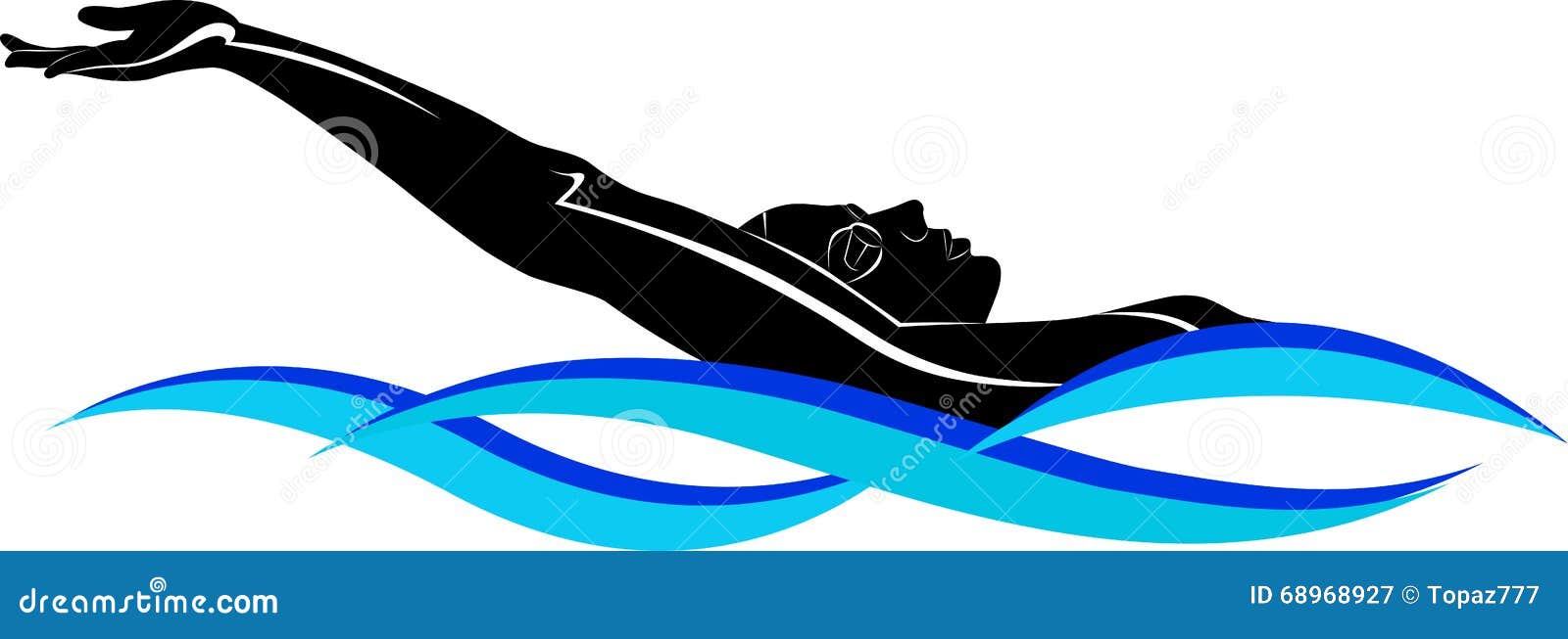 Swimmer Athlete. Swimmer. The Emblem Of The Swimmer. Vector Image Of A ...