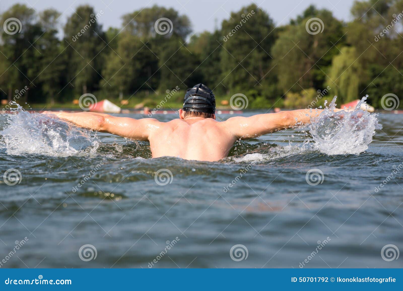 Swimmer Butterfly or Dolphin Swimming Stroke Stock Photo - Image of ...