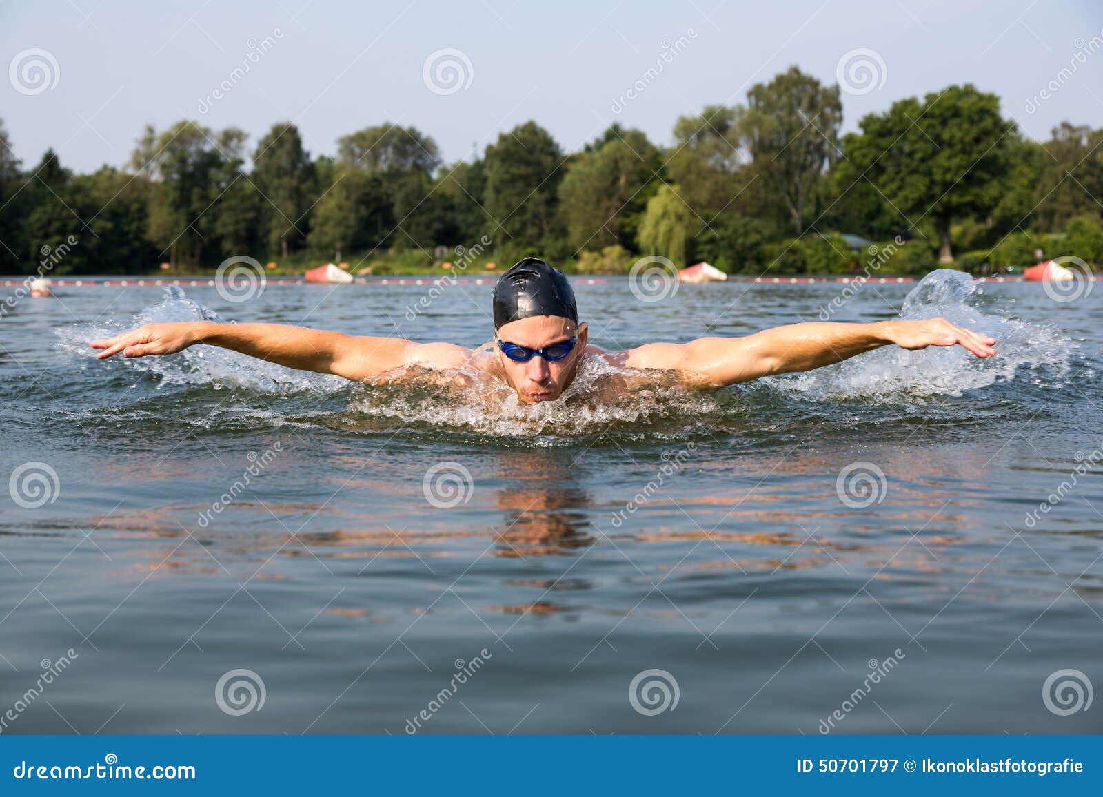 Swimmer Butterfly or Dolphin Swimming Stroke Stock Image - Image of ...