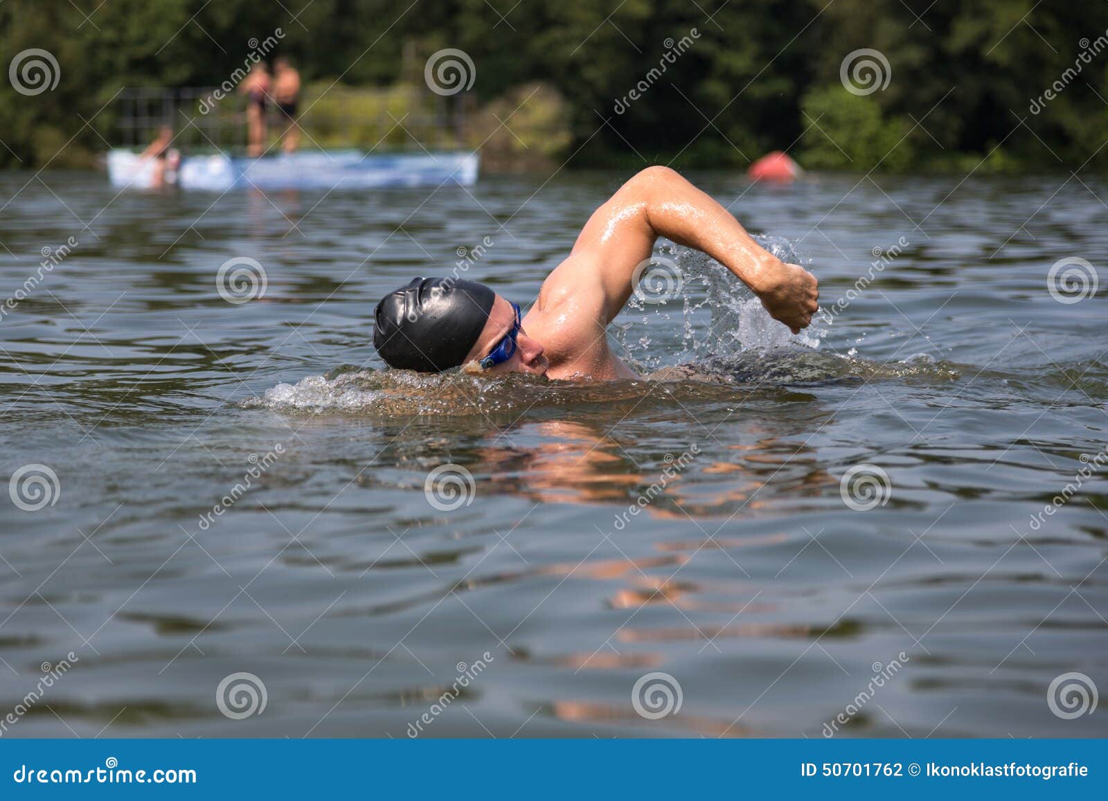Swimmer Doing Forward Crawl Swimming Stroke Stock Photo - Image of swim ...