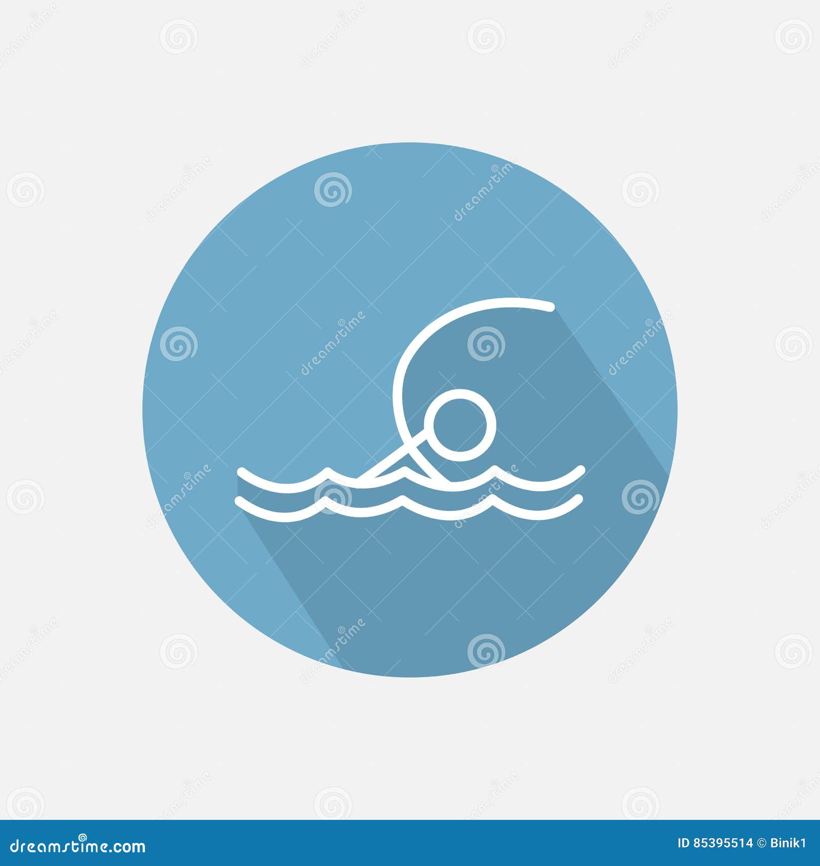 Swimmer icon vector stock vector. Illustration of symbol - 85395514