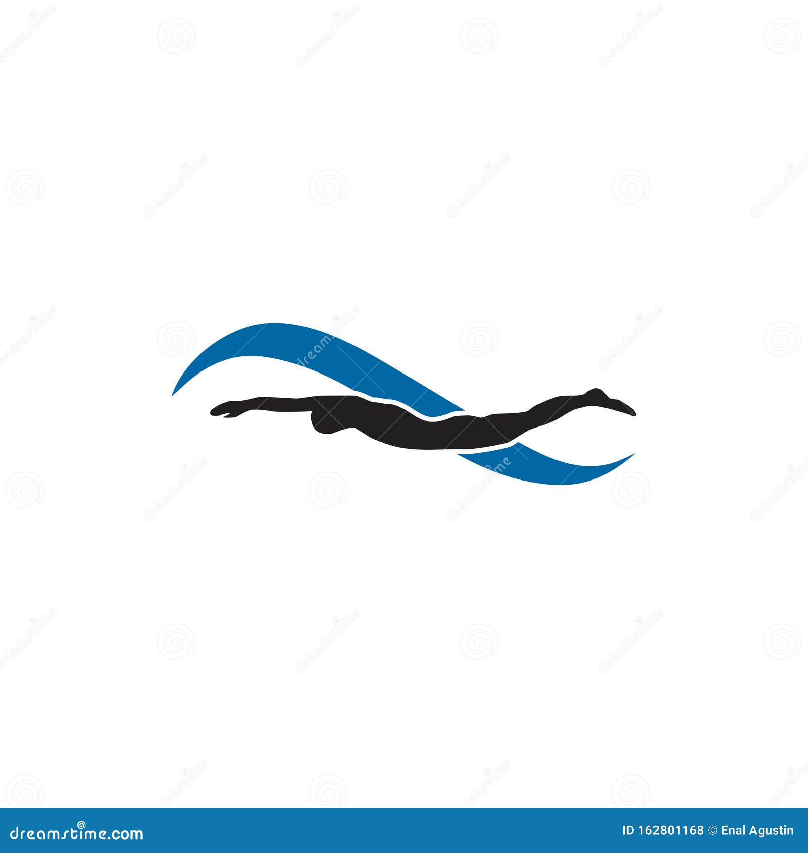 Swimmer Logo Design Vector Template Stock Vector - Illustration of ...