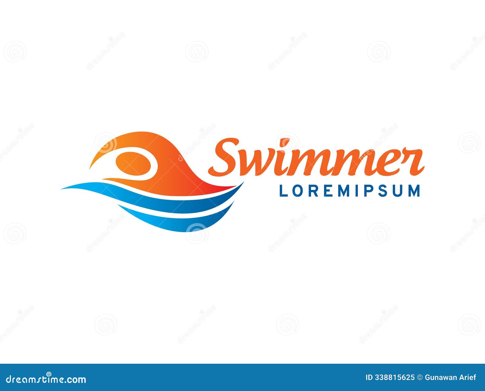 Swimmer Logo Symbol or Icon Template Stock Vector - Illustration of ...