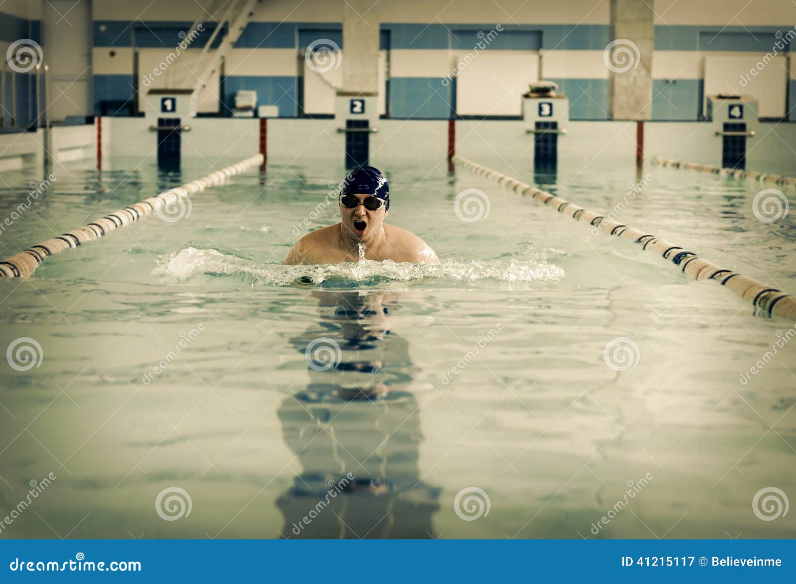 Swimmer stock image. Image of healthy, freestyle, splash - 41215117