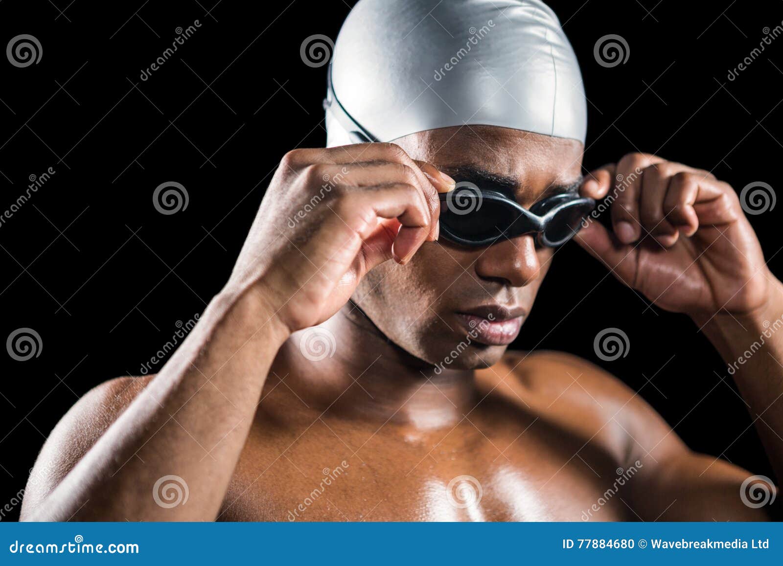 Swimmer ready to dive stock photo. Image of leisure, pursuit - 77884680
