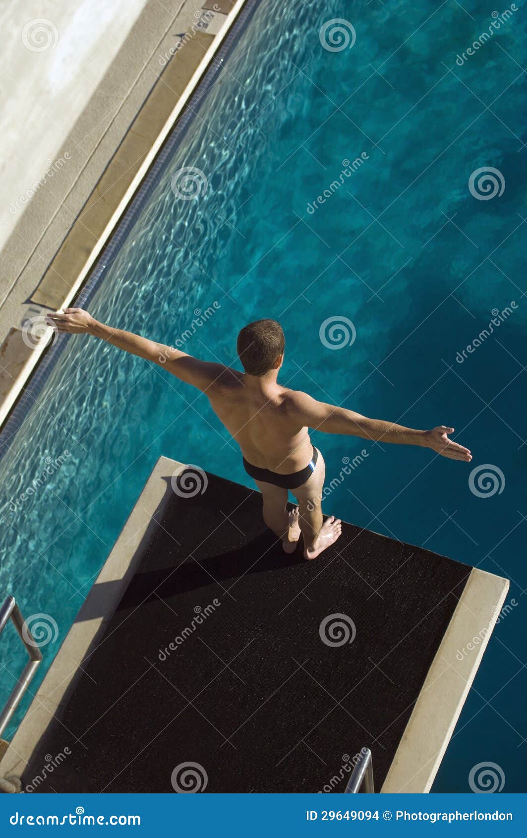 Swimmer Ready To Dive into the Pool Stock Photo - Image of lifestyle ...