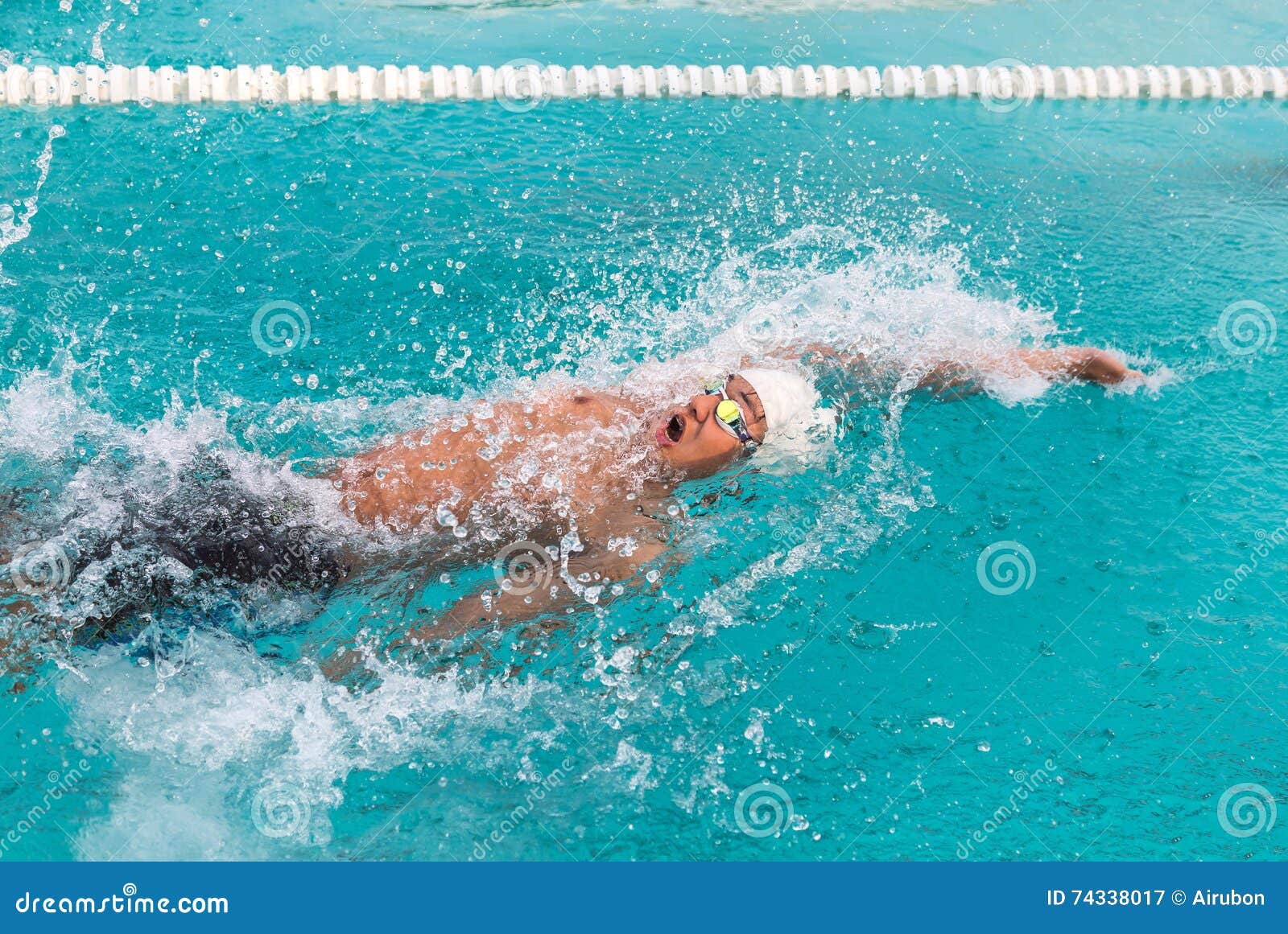 Swimmer Swimming Backstroke Editorial Photography - Image of sport ...