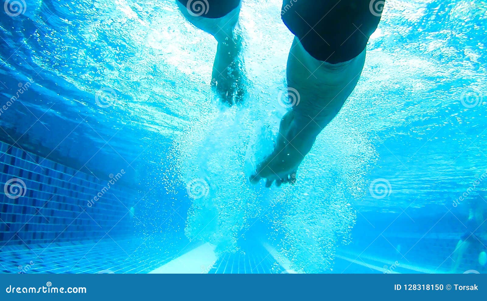 Swimmer in the Swimming Pool. Stock Photo - Image of blue, water: 128318150