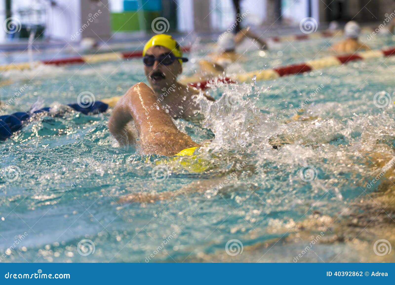 People Swimming in a Public Pool Editorial Photography - Image of ...