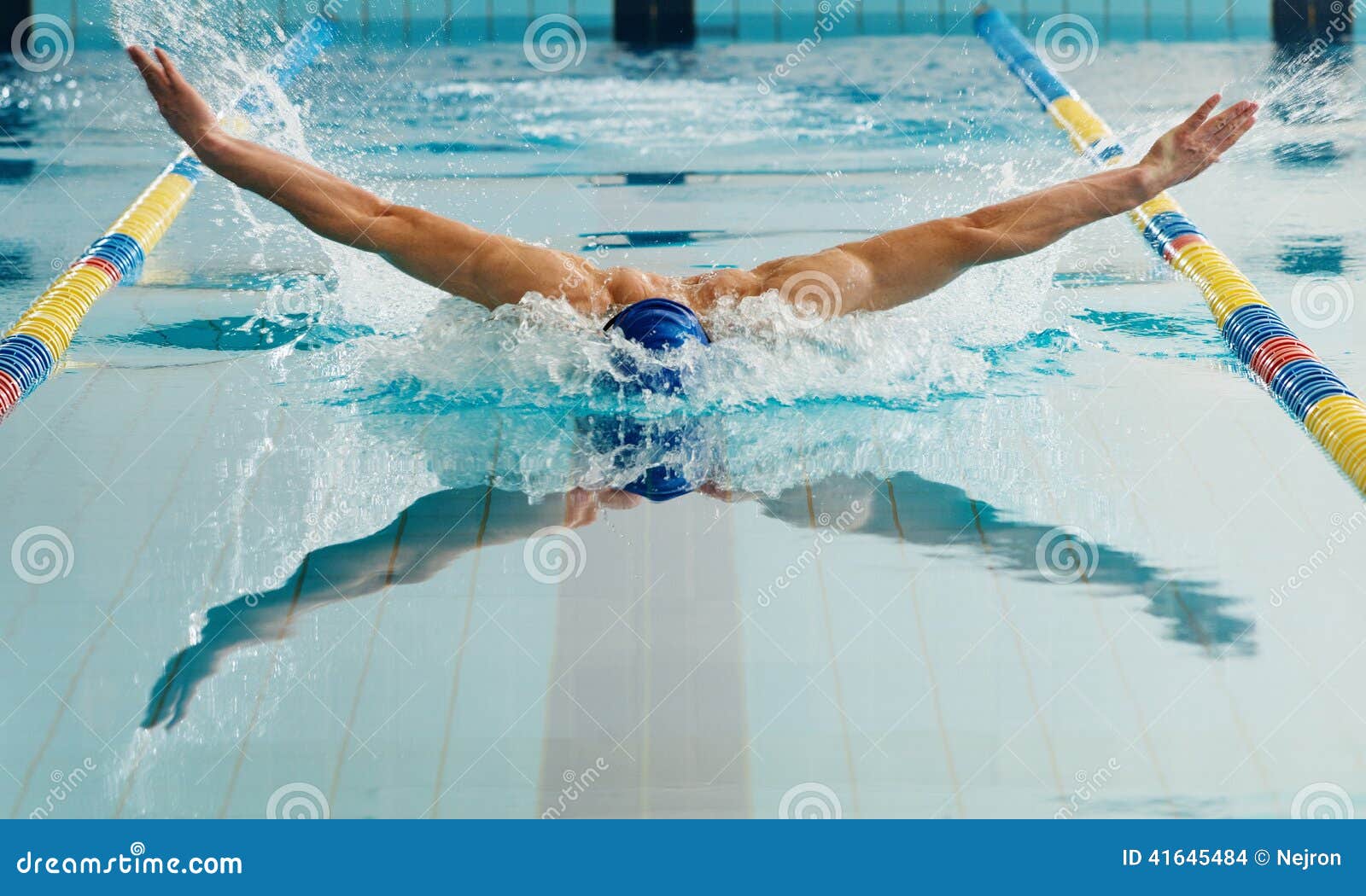 Swimmer Using Breaststroke Technique Stock Photo - Image of athlete ...