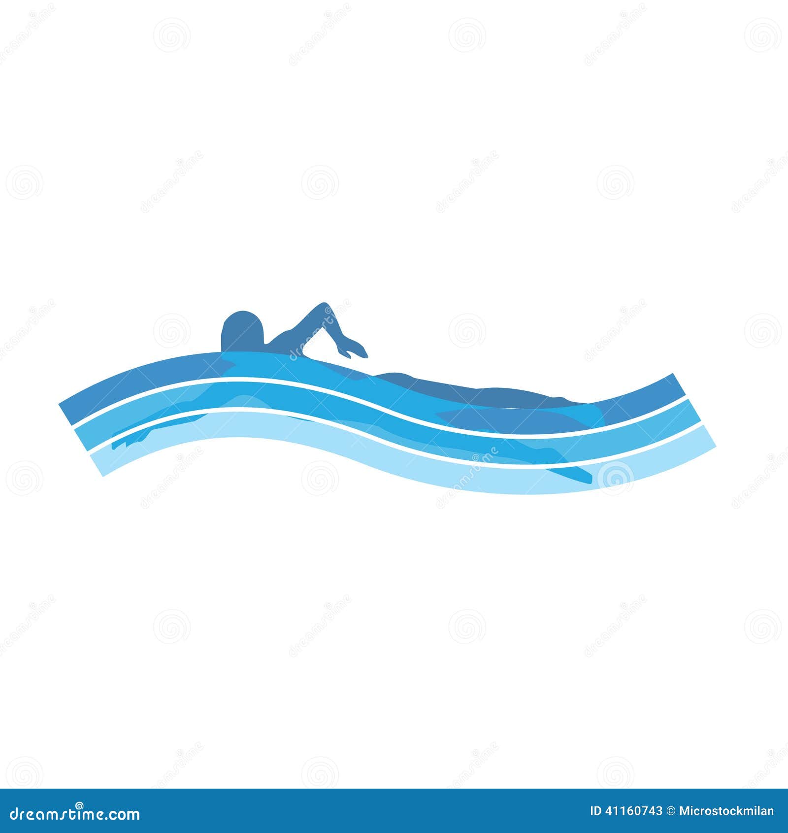 Swimmer stock vector. Illustration of competition, movement - 41160743