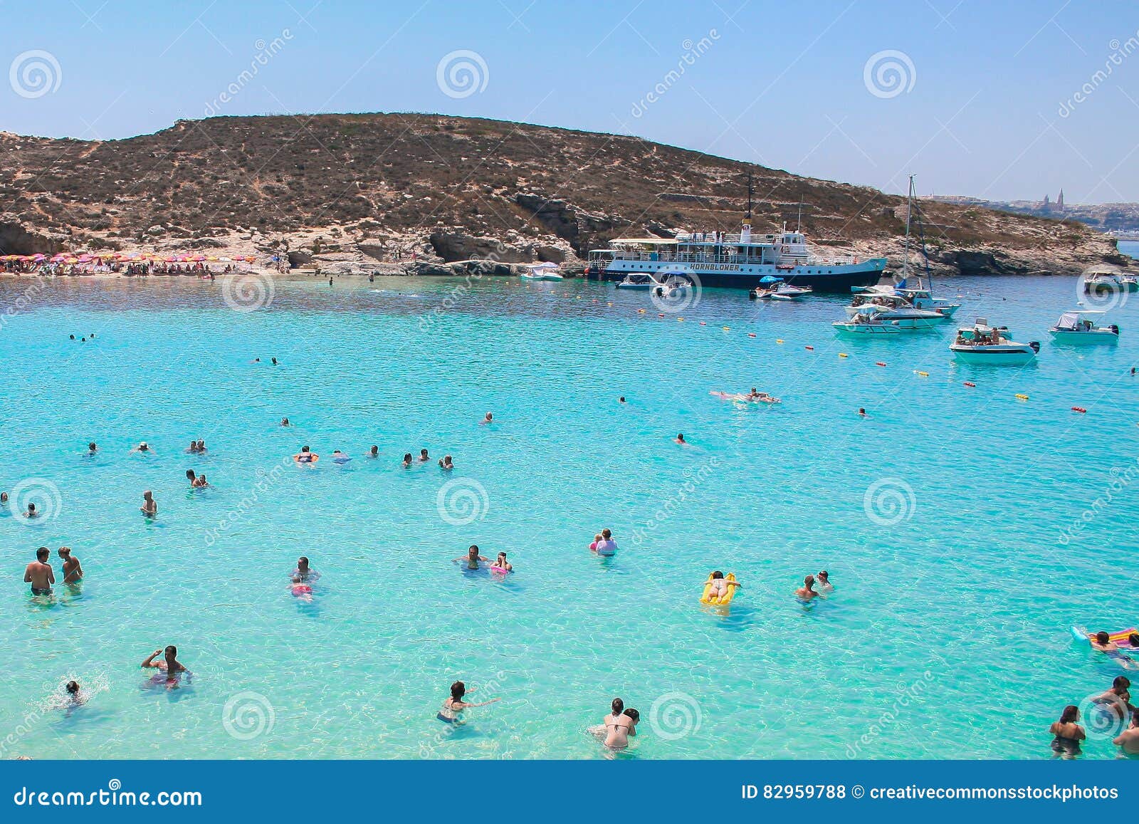 Swimmers In Blue Coastal Waters Of Malta Picture. Image: 82959788