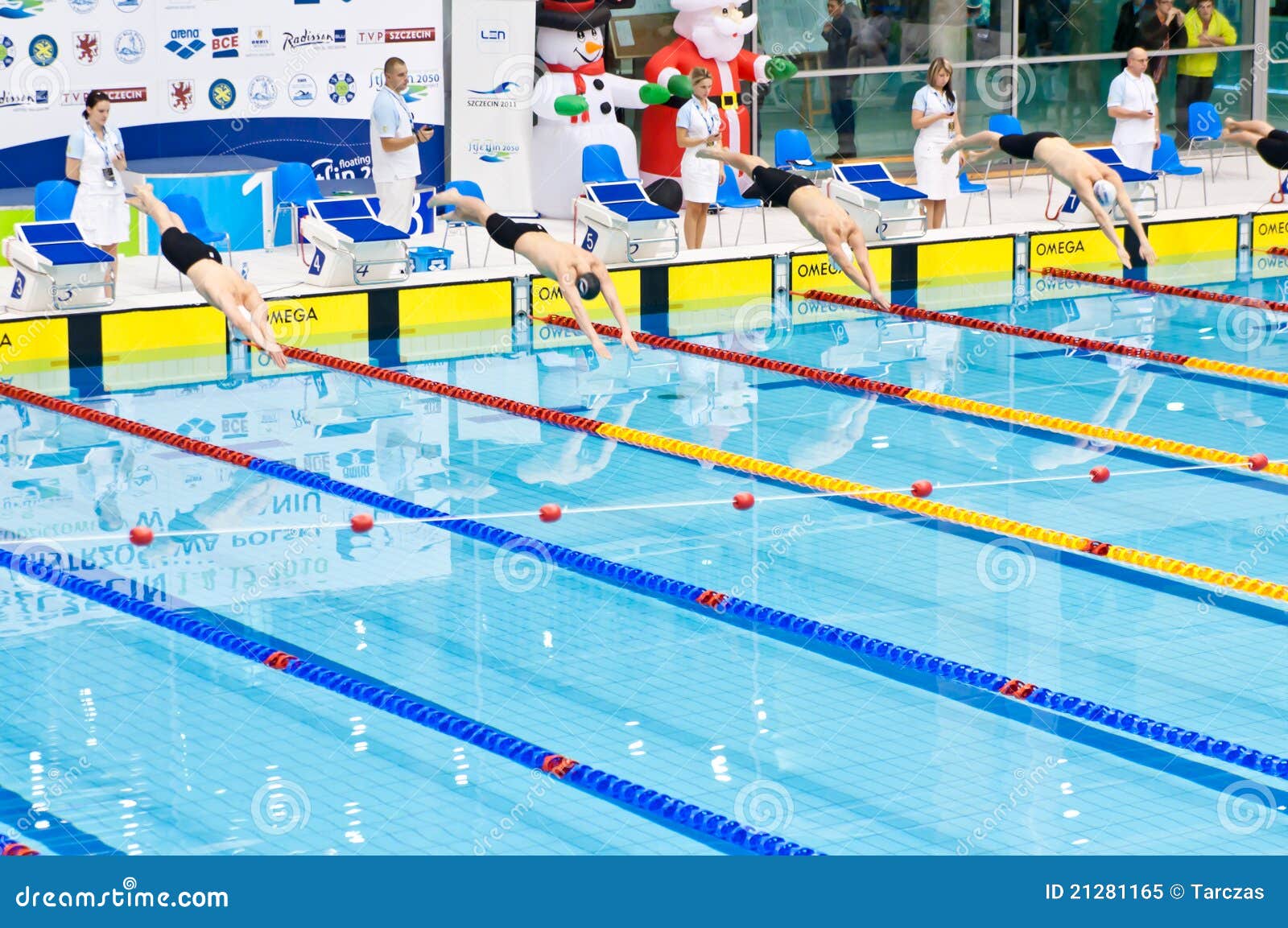 Swimmers Starting To the Competition Editorial Image - Image of swimmer ...