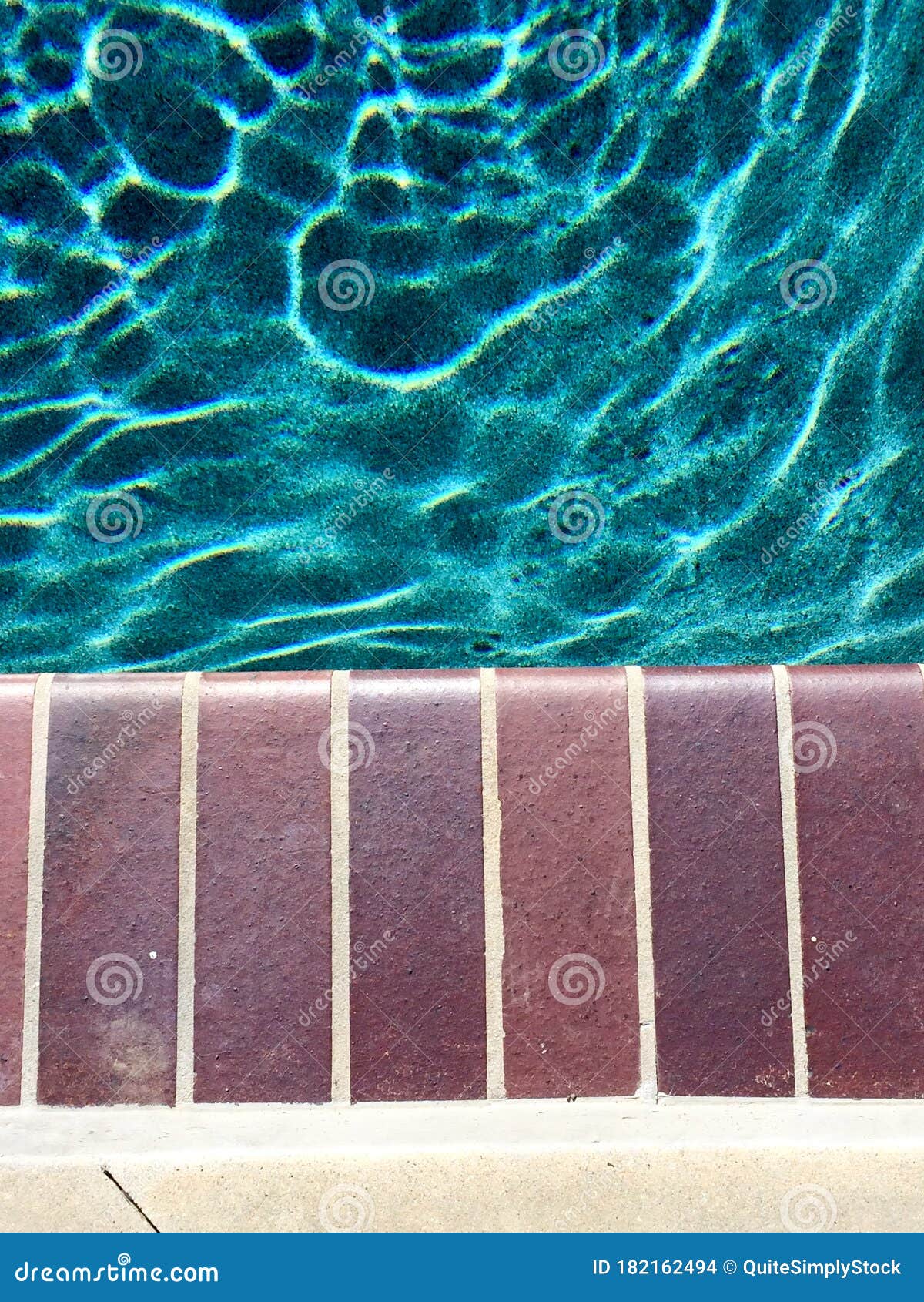 Swimmimg Pool Aqua Blue Water Wave Reflections Stock Photo - Image of ...